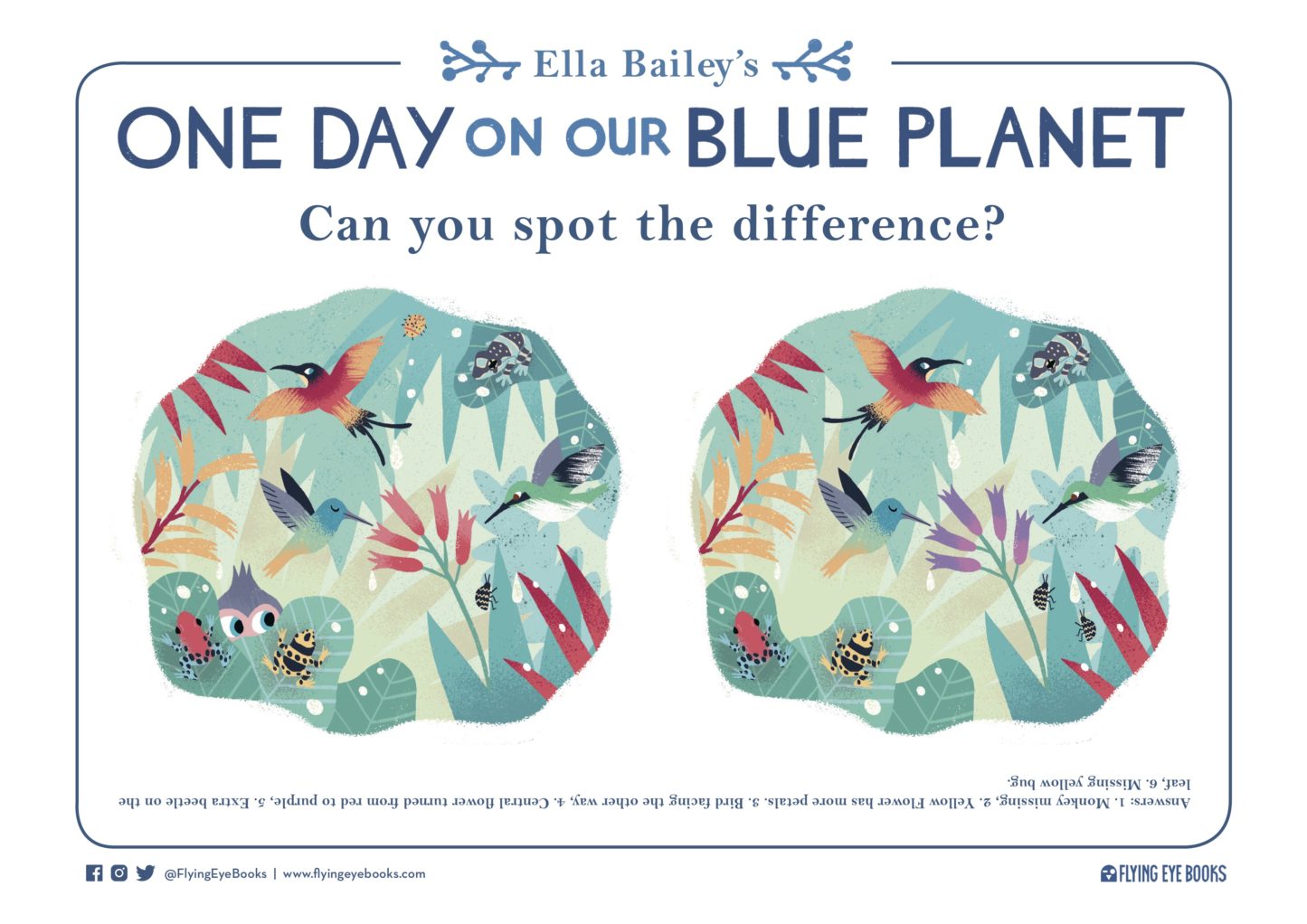 One Day on Our Blue Planet… Activity Sheets – Nobrow Press